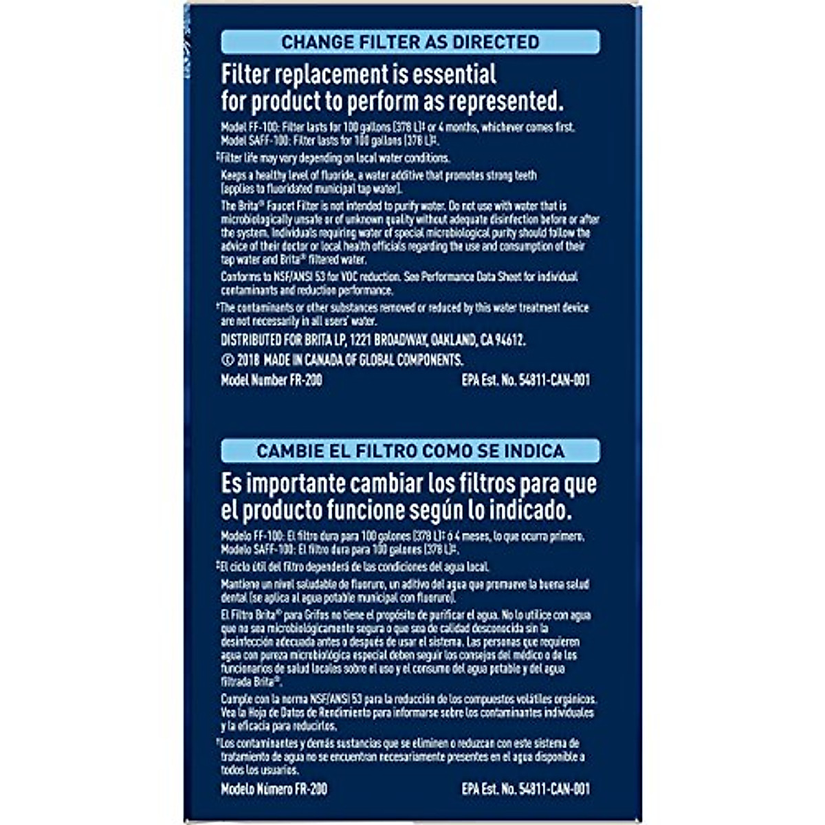 Brita On Tap Replacement Water Filter Cartridge