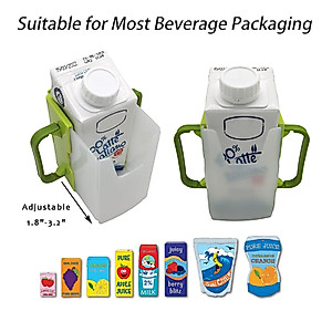 ARTICHIC Baby Pouch Holder No Squeeze、Baby Pouch Holder No Spill 、Pouch Food Pouches、Juice Box Holder - Anti-Squeeze Yogurt Pouch Reusable Toddler Essentials 2 Pack