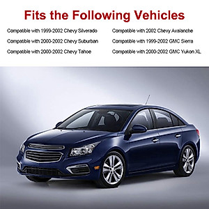 WMPHE Compatible with Headlight Switch Chevy Silverado Suburban 1999-2002 GMC Sierra 2000-2002 Tahoe Avalanche Yukon XL Headlamp Dimmer Switch Replace OE # 15755595 D1534G DS-968