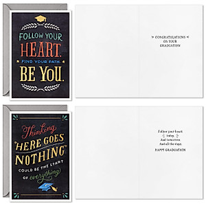 Hallmark Graduation Card Assortment (16 Cards with Envelopes) Inspirational Quotes