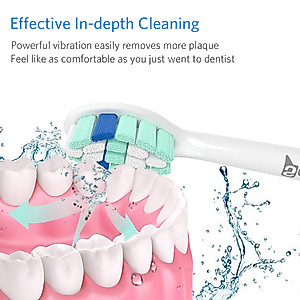 Senyum Toothbrush Replacement Heads for Philips Sonicare Replacement Heads Compatible with Sonicare Replacement Heads, 4 Pack