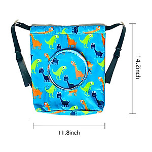 DANUC Lightweight Drawstring Gym Backpack Swim Bag Yogo Bags Waterproof Draw String Sackpack Beach Backpacks Sport Knapsack for Women Men Camping Hiking Shopping Swimming Dance Travel