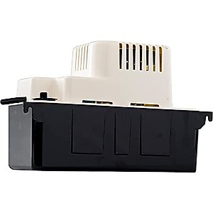 Little Giant VCMA-15UL 115 Volt, 65 GPH, 1/50 HP Automatic Condensate Removal Pump (no safety switch), Black/White, 554401