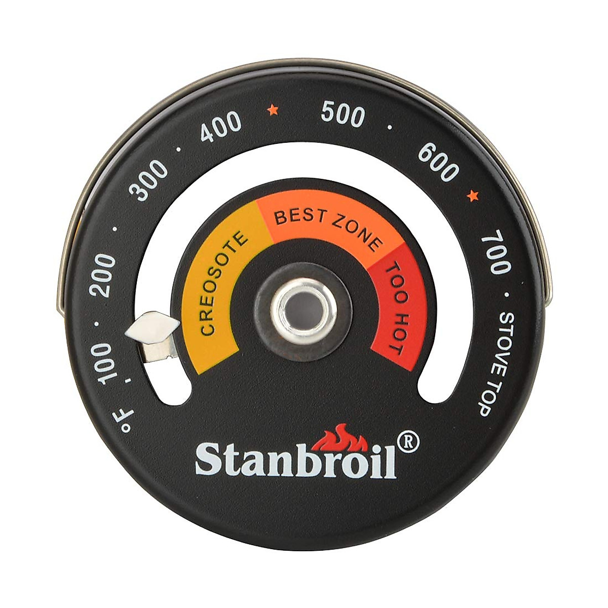 Stanbroil Wood Stove Top Surface Thermometer, Magnetic Stove Meter Thermometer for Wood Burning Stoves Top,Gas Stoves,Flues,Pellet Stove,Stove Pipe