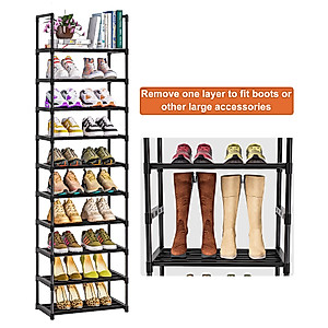 OYREL Shoe Rack, Sturdy Metal Shoe Rack Organizer,Narrow Shoe Rack,Shoe Racks for Closets,Shoes Rack,Shoe Stand,Shoe Shelf