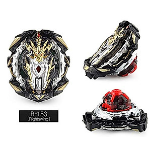 RGoal 4 in 1 Bey Burst Battaling Tops Set, Burst Starter Top Set with 4D Launcher(Gold)