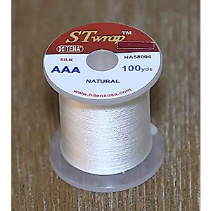 Hitena STWRAP Rod Wrapping Thread - Silk Winding Thread (100yd). Bamboo, Fly, Light Duty Rod, Invisible Wrap