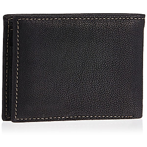 Timberland Men's Leather Passcase Security RFID Wallet, Black, One Size