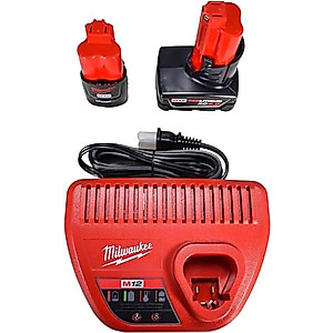 Milwaukee 3404-22 12V Fuel 1/2" Hammer Drill/Driver Kit with 4.0Ah, 2.0Ah Lithium Ion Batteries, Charger & Tool Bag