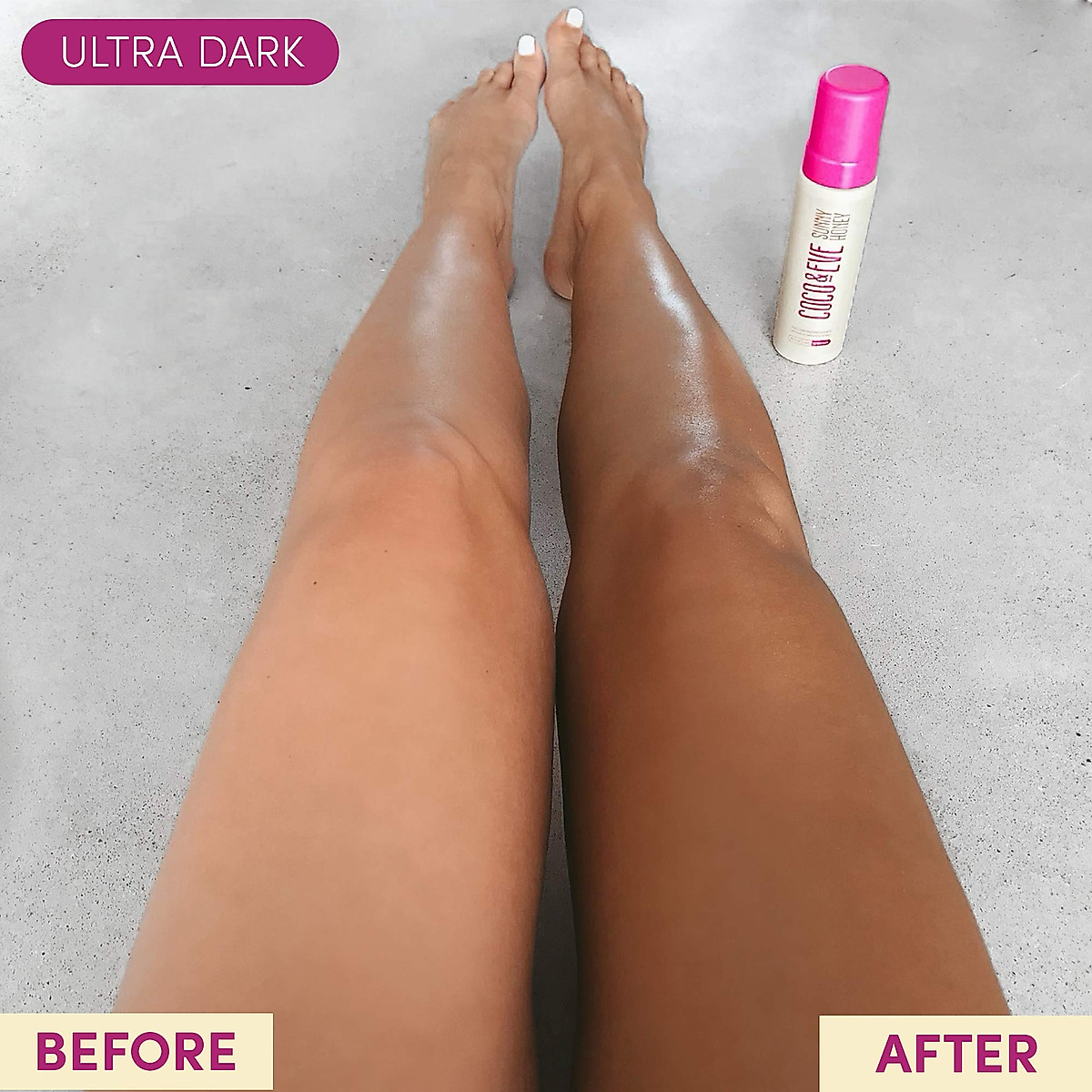 Coco & Eve Sunny Honey Bali Bronzing Express Exfoliating Mitt. Self Tanner Mitt & Exfoliating Glove for Shower, Bath and Self Tan