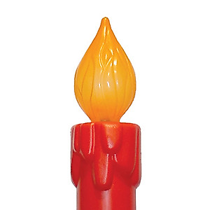 Union 77330 Lighted Noel Candle, Illuminated with Cord and Light Included, 39" High, Red