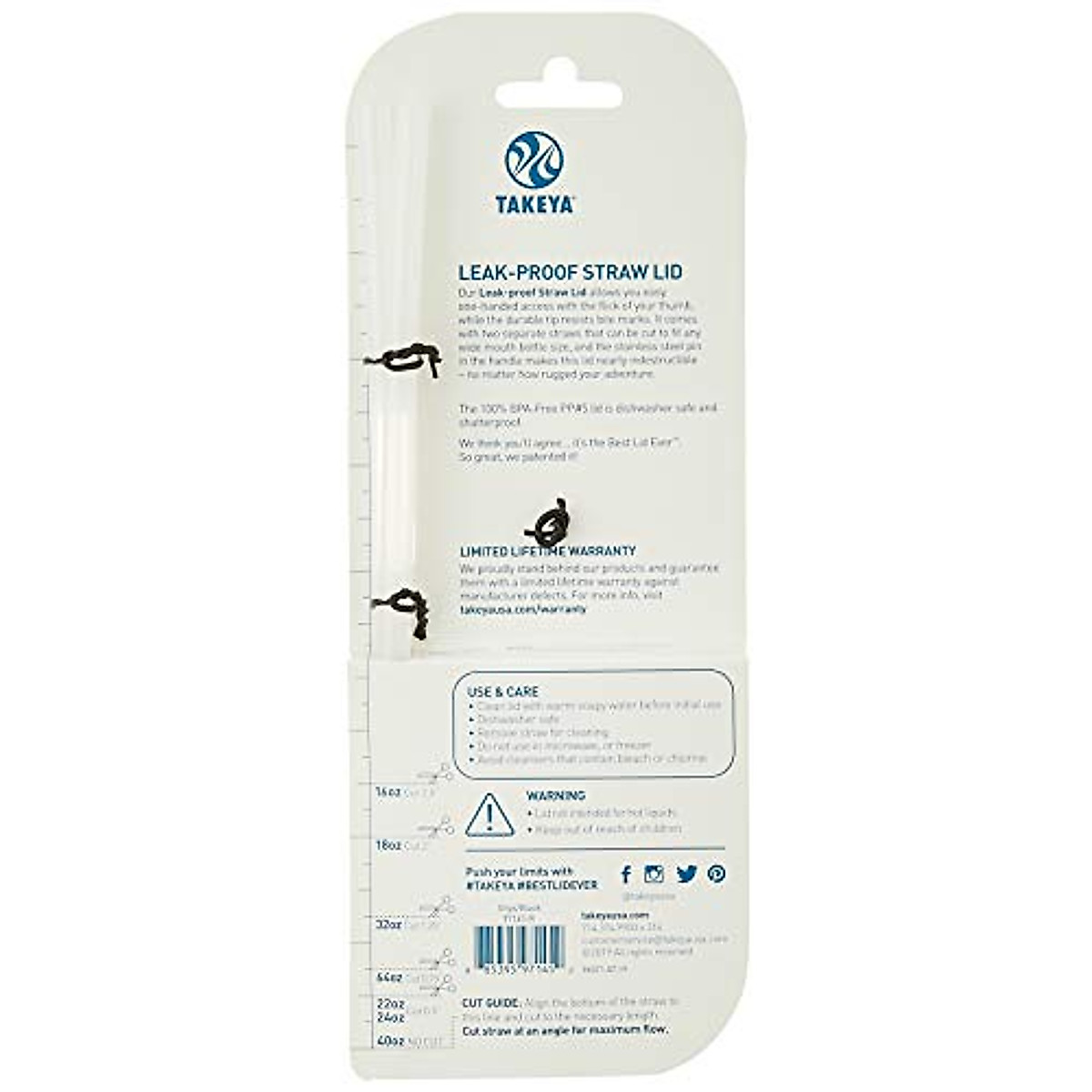 Takeya Actives Insulated Stainless Steel Water Bottle with Spout Lid, 24 oz, Onyx & Actives Straw Lid for Insulated Water Bottle, Wide Mouth, Onyx