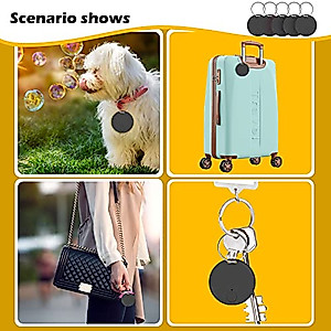 10 Pcs Portable GPS Tracking Device Mobile Tracking Smart Anti Loss Dog Locator Key Finder GPS Smart Tracker Device for Kids Dog Pet Cat Wallet Keychain Luggage, Alarm Reminder, App Control