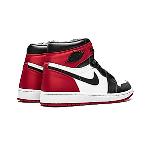 Jordan Womens WMNS Air 1 High OG CD0461 016 Satin Black Toe - Size 8W