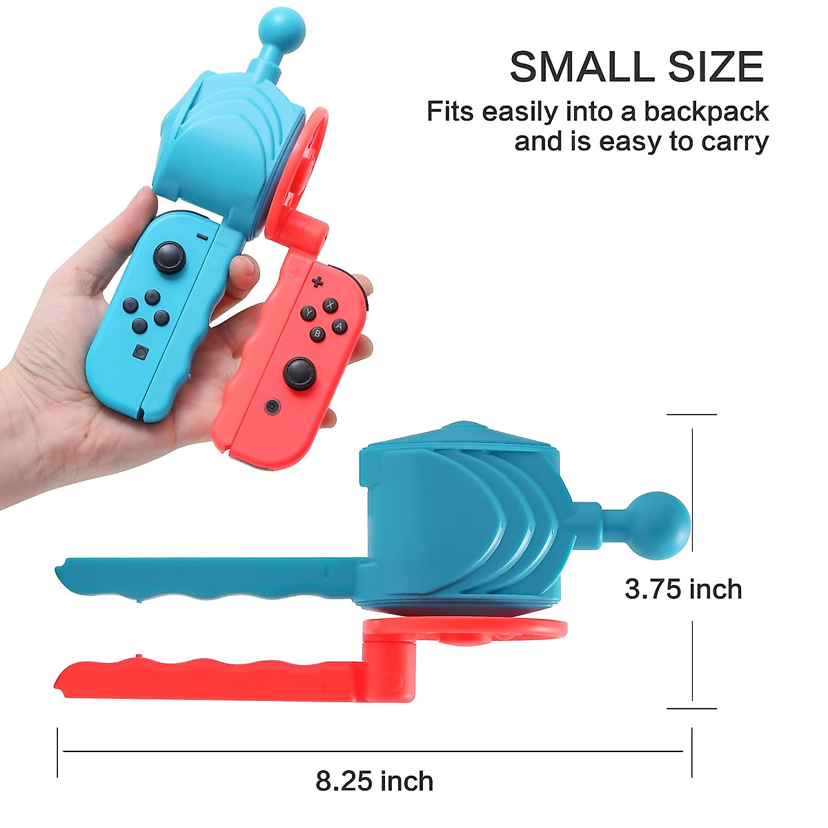 HEATFUN Switch Fishing Rod Compatible with Nintendo Switch Joy Con, Switch Fishing Accessories for Nintendo Switch Fishing Games