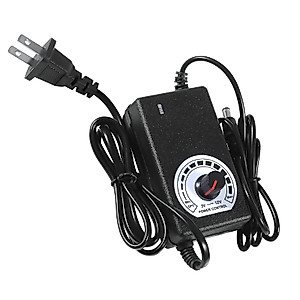 110V 220V 120mm x 25mm AC Powered Fan with Speed Controller 3V to 12V Adapter for Xbox DVR PlayStation Receiver Cooling Component