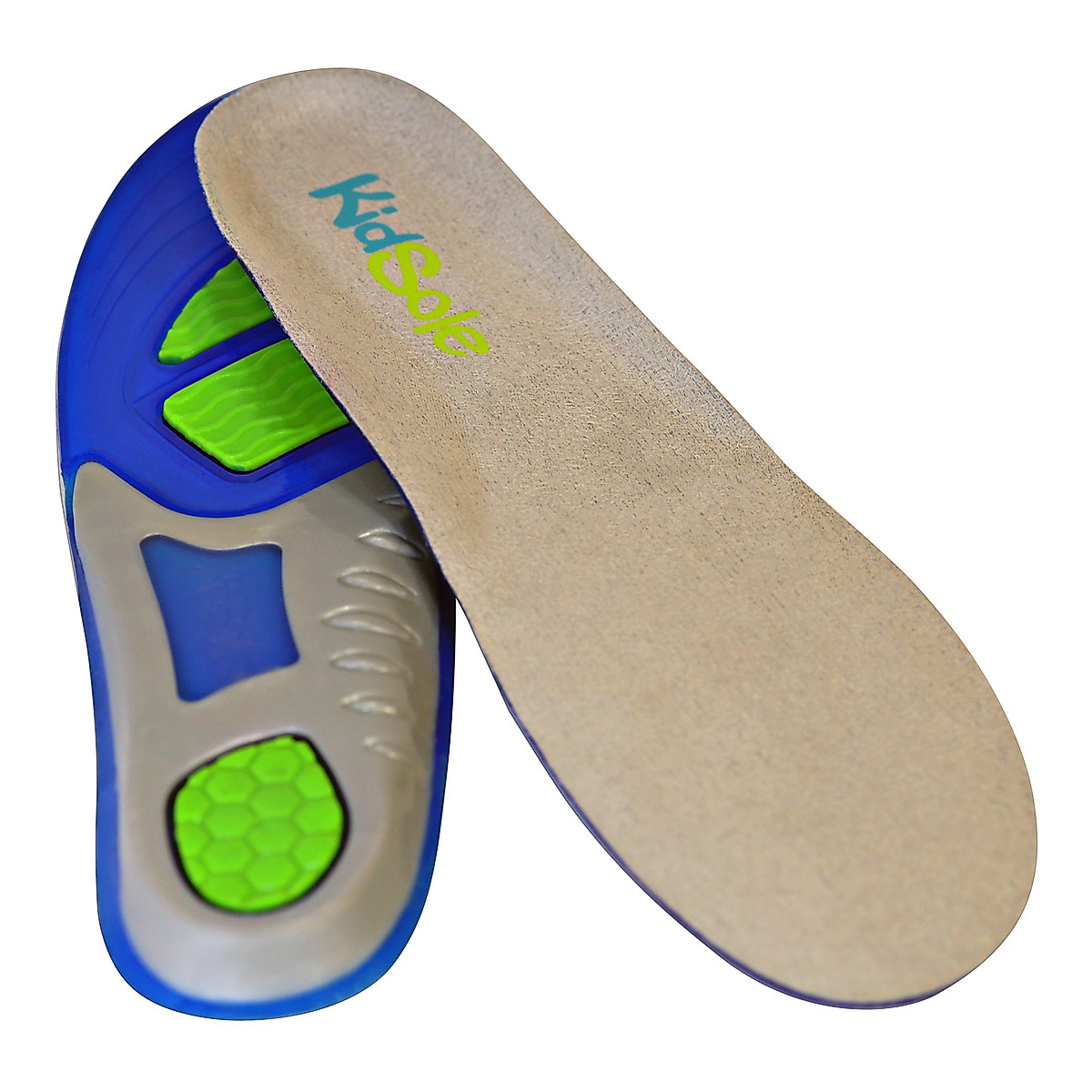 Children's Athletic Gel Insoles for Cushion and Comfort for Active Children ((24 CM) Kids Size 2-6)