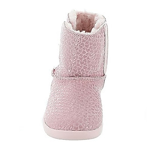 UGG Unisex-Child Keelan Gel Hearts Boot, Pink, 12 Toddler