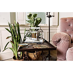 Creative Co-op Bronze Metal Rectangle Table, 20",DA0124