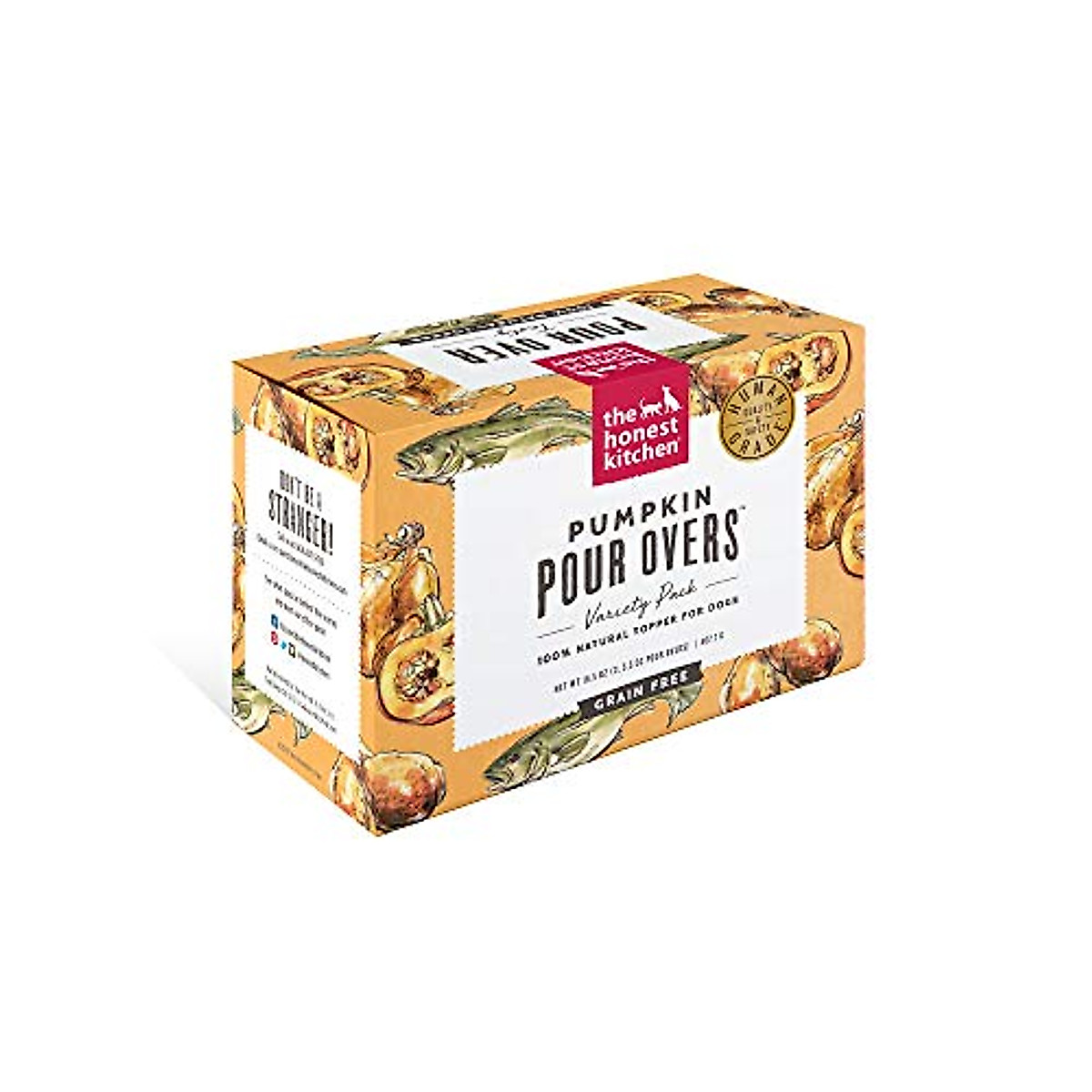 The Honest Kitchen Pumpkin POUR OVERS Wet Toppers for Dogs (Pack of 3), 5.5 oz - Variety