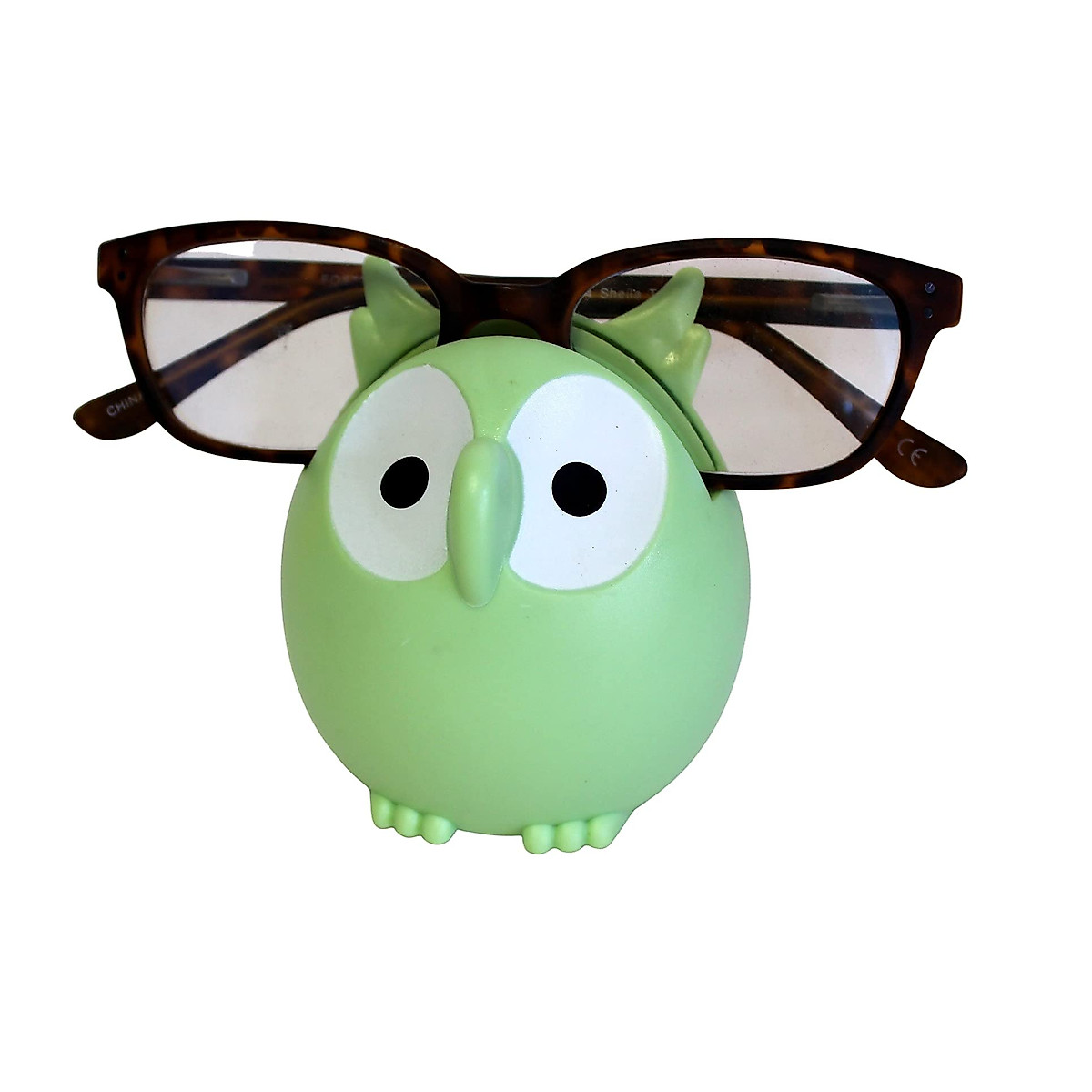 Dependable Industries inc. Essentials Owl Glasses & Sunglasses Holder Stand - Eyeglass Display Rack, Smartphone Dock, Nice Random Color Shipped