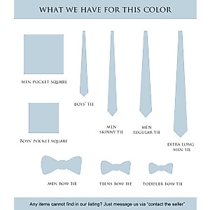 ZENXUS Solid Skinny Ties for Men, 2.5 inch Slim Dusty Blue Necktie