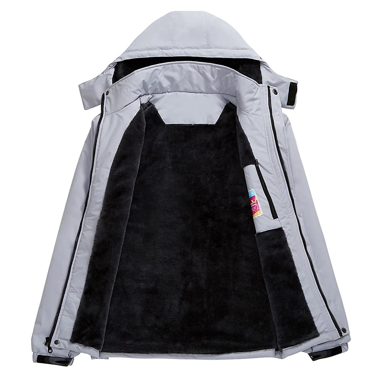 Jingangjin Men's Mountain Waterproof Ski Jacket Winter Windbreaker Warm Hooded Snowboarding Raincoat Jackets