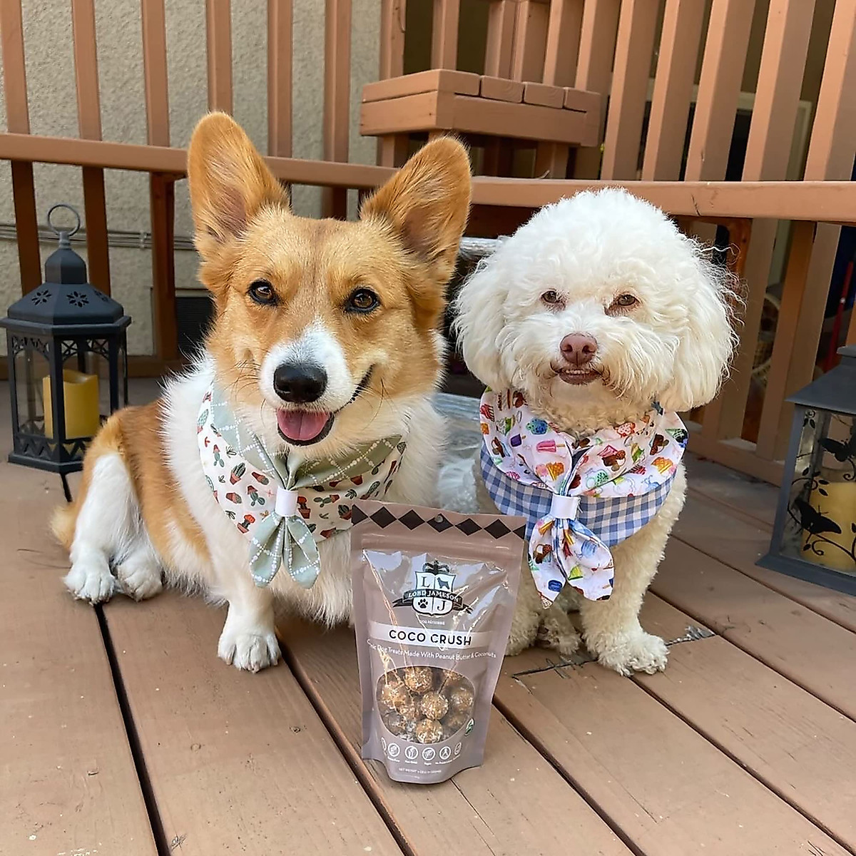 Lord Jameson Coco Crush Organic Dog Treats, Organic Dog Treats Made with Peanut Butter and Coconut, 6 oz. Bag