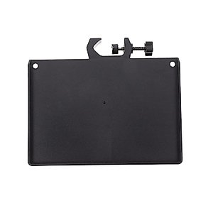 Microphone Stand Clamp-On Rack Tray Holder, Microphone Stand Utility Shelf with 7.8" x 5.5" Surface Area for Stage, Music Sheet, Live Streaming, Recording (Stand NOT Included)