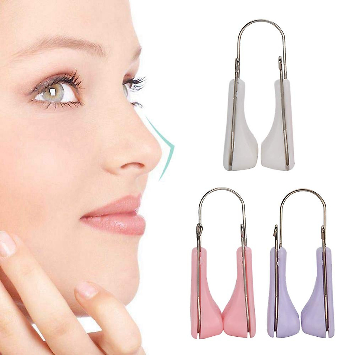 Dioche Nose Up Lifting Shaper Clips Set, 3Pcs, Unisex, Girls, Boys, Men, Women, Hair Trimmer, Nose