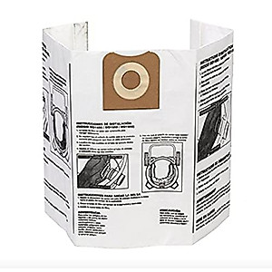 RIDGID - 23743 VF3502 High Efficiency, Dry Pickup Dust Bags for 12-16 Gallon Wet/Dry Vacuums & WORKSHOP Wet/Dry Vacs Vacuum Diffuser WS25025A 2-1/2-Inch Diffuser Shop Vacuum attachment, Black