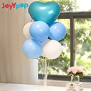 JOYYPOP 6 Sets Balloon Stand Kit, Balloon Sticks with Base Birthday Graduation Party Decorations Wedding