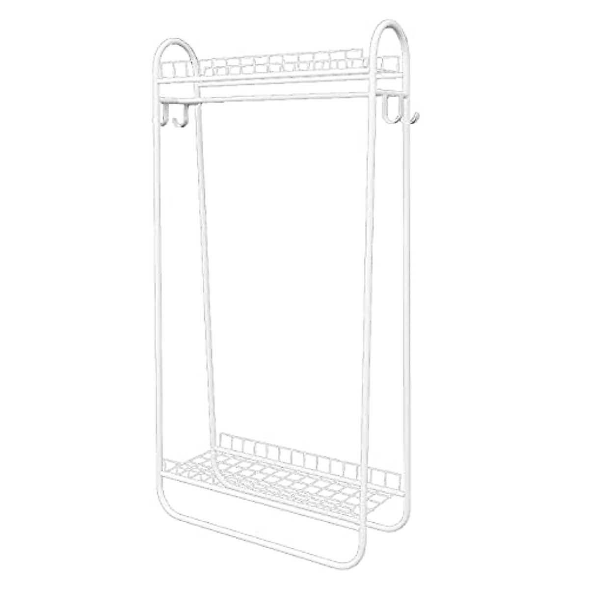 Beyamis Clothing Garment Rack Metal Cloth Hanger Rack Stand Clothes Drying Rack for Hanging Clothes,White