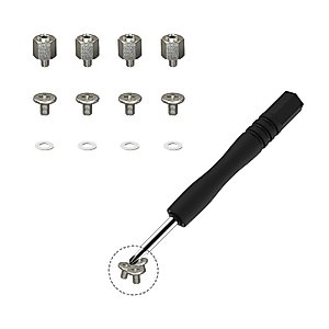 M.2 Screw,HFEIX SSD Mounting Kit with Screwdriver for ASUS Motherboard or ASRock Board NVMe PCIe Driver (4 pcs)