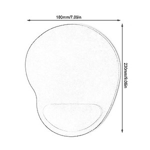 Ergonomic Computer Mouse Pad with Wrist Rest Support, Gaming Mouse Pad Non-Slip Base for Home Office Working Studying(Black)