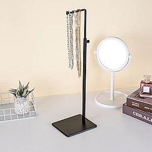 Elitnus Hanging Hook Bag Stand - Set of 2 Adjustable Height Black Handbag Display Stand Set