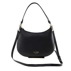 Kate Spade Staci Saffiano Leather Crossbody Bag (Black)