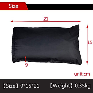 LONGLUOSI Bike Cover Waterproof Outdoor Bicycle Cover Thick Black. 29 Inch Windproof UV Snow Rustproof 190T with Lock Hole Storage Bag for Mountain Road Bike City Bike Beach Cruiser Bike