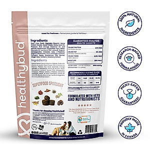 healthybud Calming Aid Supplement, Natural Duck Dog Treats & Toppers for Stress Relief - Dog Separation Anxiety, Stress Reduction, Aggression Relief - Support Calm, Immunity Health (14.1 Ounces)