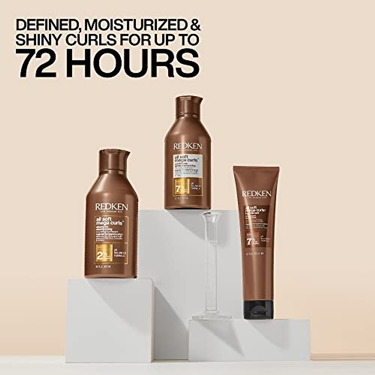 REDKEN All Soft Mega Curls Shampoo | For Extremely Dry Hair | Sulfate Free Shampoo | For Curly & Coily Hair | Nourishes & Softens Severely Dry Hair | With Aloe Vera