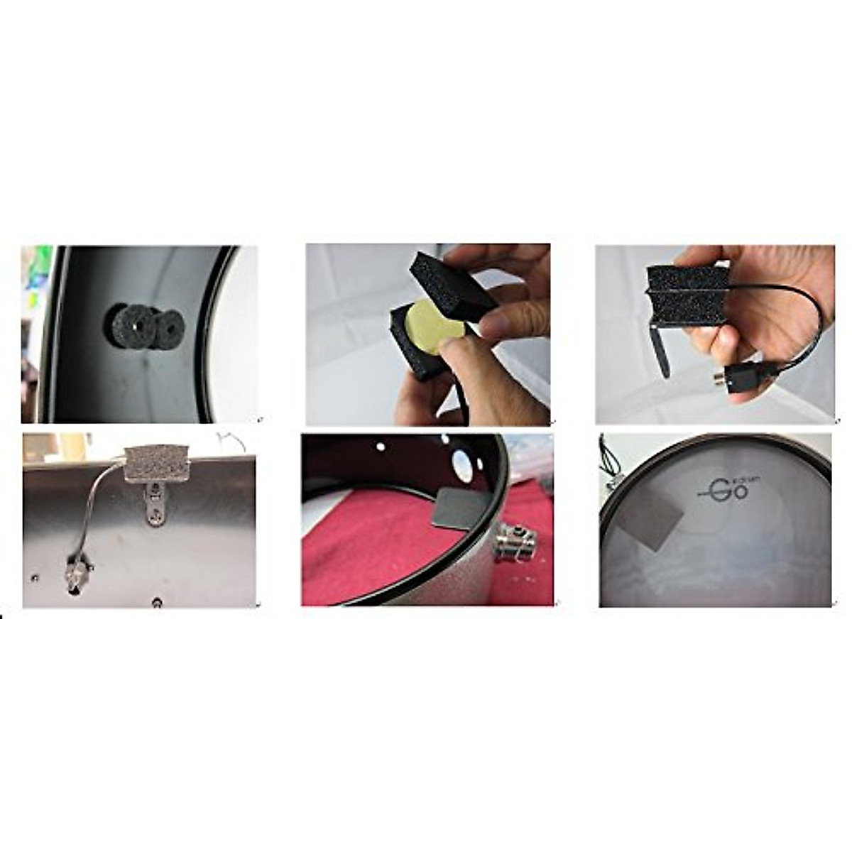 Goedrum Drum Trigger Set for DIY Electronic Kick or Bass Drum/For Metal Shell