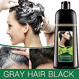 Deysen Organic Natural Fast Hair Dye Only 5 Minutes Noni Plant Black Shampoo, Black Hair Shampoo, Hair Growth Shampoo, Restore Lustrous and Shiny Hair Shampoo for Men and Women