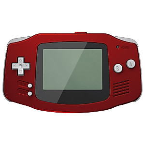 IPS Ready Upgraded eXtremeRate Scarlet Red Soft Touch Replacement Shell Full Housing Cover Buttons for Gameboy Advance GBA – Compatible with Both IPS & Standard LCD –Console & IPS Screen NOT Included