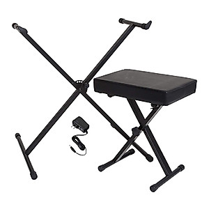 Yamaha OEM Portable Keyboard Accessory Pack with Stand, Bench and Power Supply