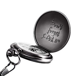 BOSHIYA Fullmetal Alchemist Pocket Watch with Chain Vintage Quartz Pocket Watch for Cosplay Accessories Anime Merch