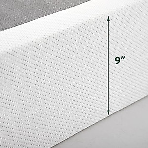 ZINUS 9 Inch Box Spring with Cover, No Assembly Mattress Foundation, Sturdy Metal Structure, Twin XL, White