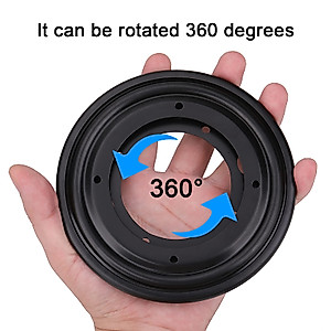 4Pack 5.50 Inch Round Lazy Susan Turntable Bearing Plate 5/16”Thick Lazy Susan Hardware, Rotating Swivel Plate with 300lbs Load Capacity, Lazy Susan Turntable Base for Serving Tray, Table, Kitchen