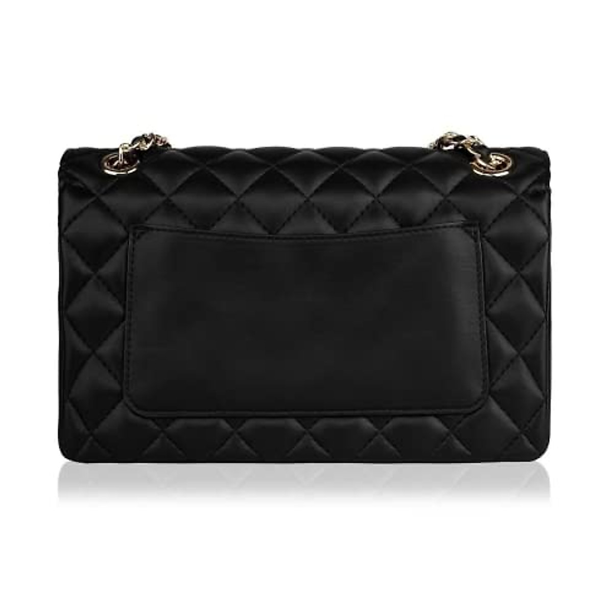 Mini Bag Purse for Women Teenage Girls Purses PU (Black)
