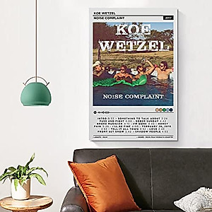MEETJE Koe Poster Wetzel - Noise Complaint Canvas Posters Wall Art Bedroom Office Room Decor Gift DAYOSIX Unframe:12x18inch(30x45cm)