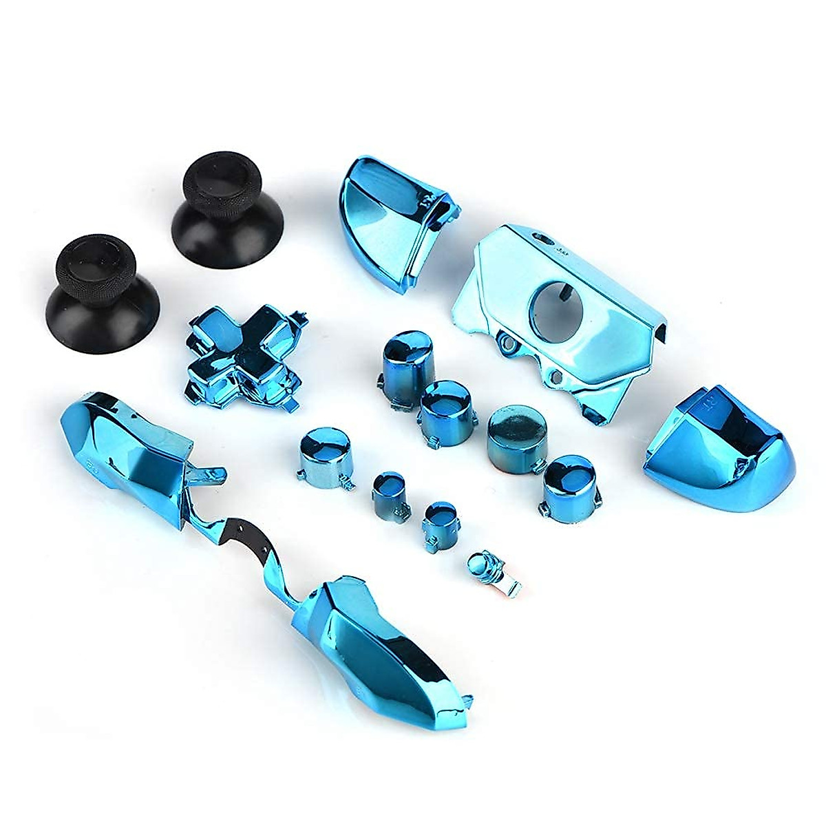 Controller Mods, Thumbsticks ABXY Buttons Replacement Parts for Microsoft One One S X Controller(Blue)